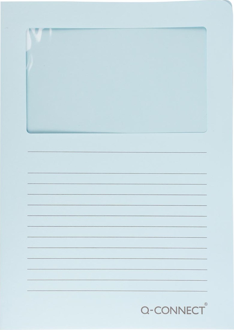Q-CONNECT L-map met venster, 120 g/m², A4, pak van 100 stuks ...