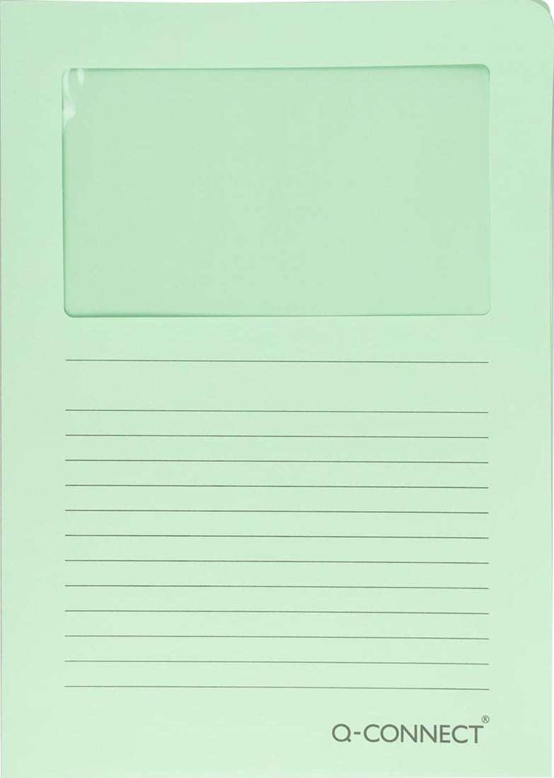 Q-CONNECT L-map met venster, 120 g/m², A4, pak van 100 stuks ...