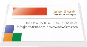 Q-CONNECT badge pocket, autocollante, ft 60 x 95 mm, ouvert sur le long ...