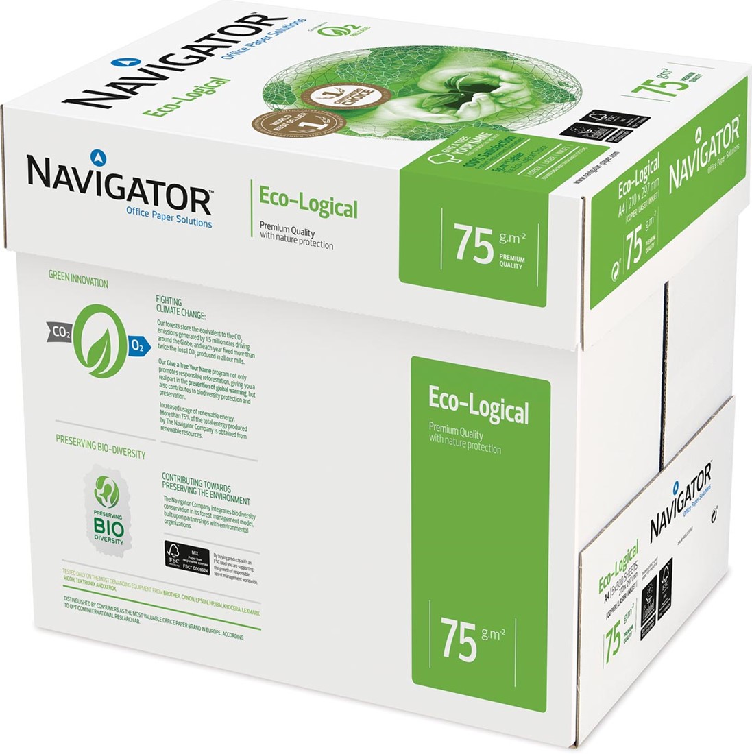 Navigator Eco Logical Papier Dimpression Ft A4 75 G Paquet De 500