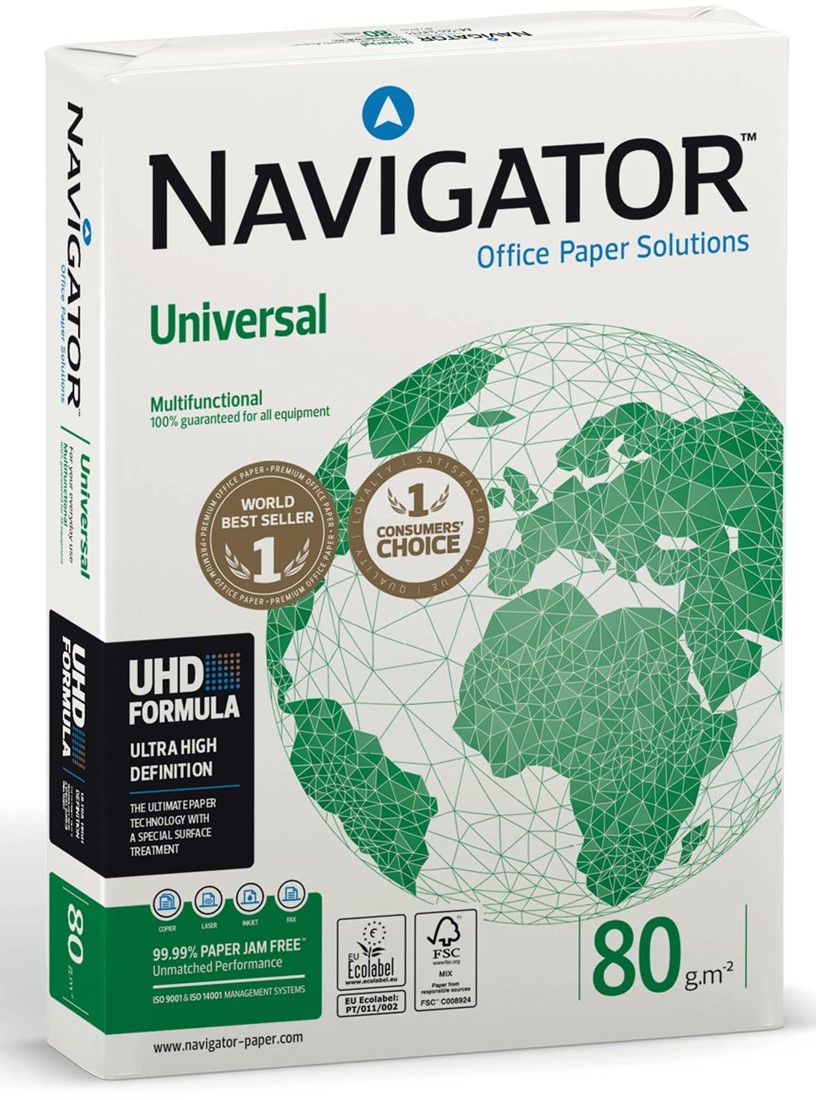 Navigator Universal printpapier ft A4, 80 g, pallet bij VindiQ Office