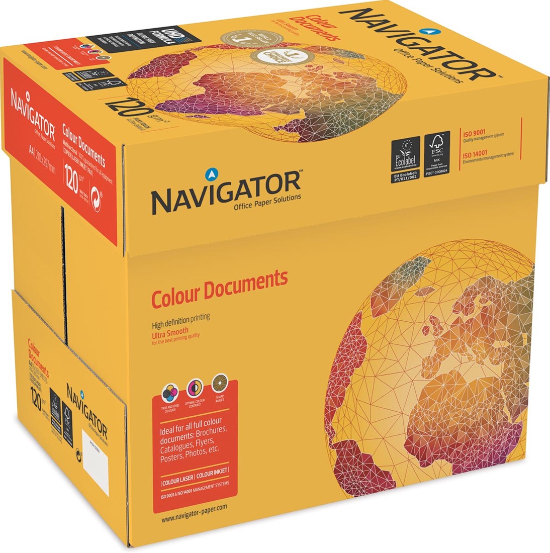 Navigator Colour Documents Papier De Présentation Ft A4 120 G Paquet