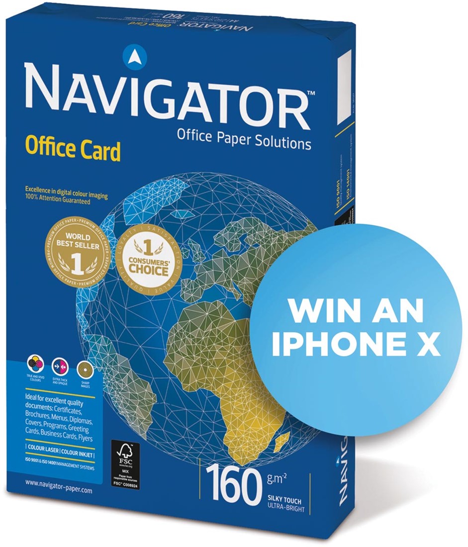 Navigator Office Card presentatiepapier ft A4, 160 g, pak van 250 vel ...