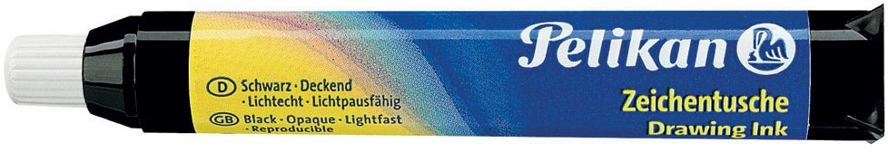 Pelikan Oost-Indische inkt zwart, tube van 9 ml bij VindiQ Office