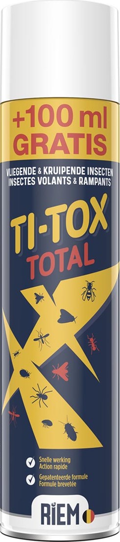 Riem Ti-Tox insecticide Total, spray de 500 ml + 100 ml gratuit bij ...