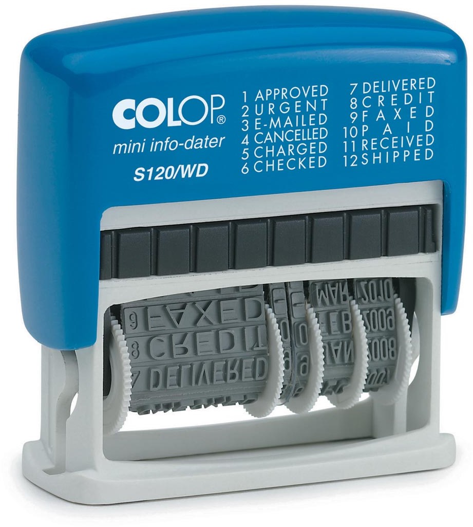 Colop cachet à formules avec date Mini Info-Dater, différentes formules ...