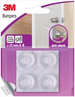 3M Bumpers, Anti shock, 22 mm, blister van 4 stuks bij VindiQ Office