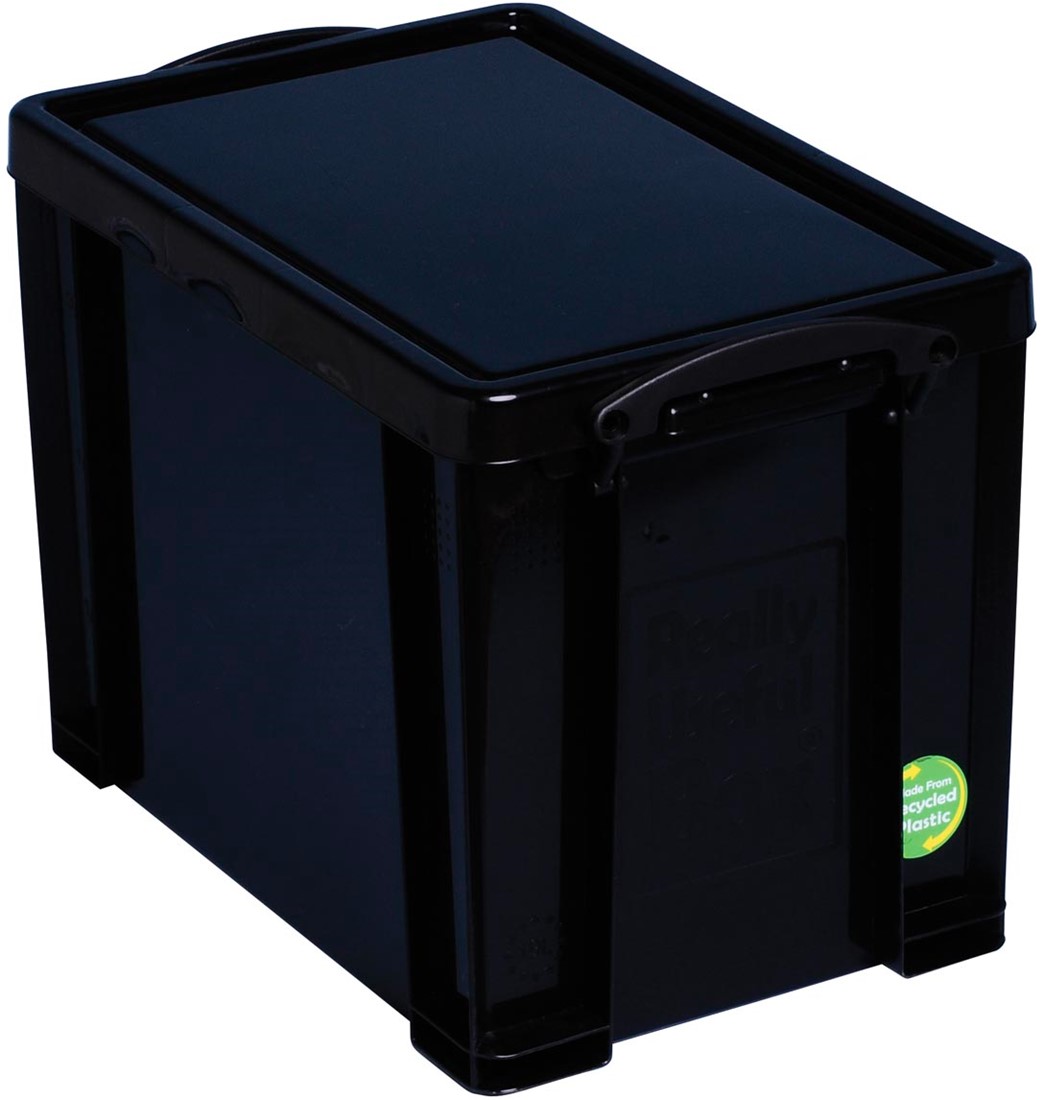 Really Useful Box opbergdoos 19 liter, zwart bij VindiQ Office