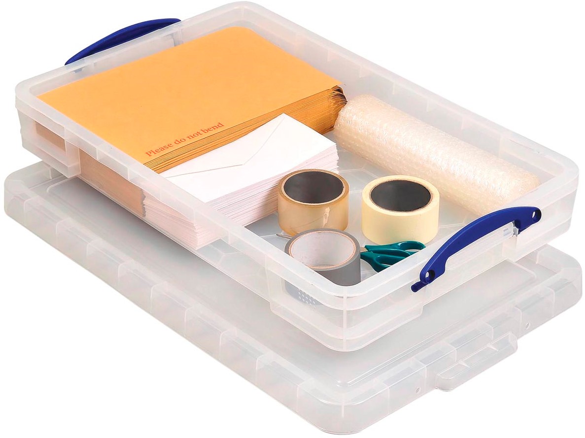 Really Useful Box opbergdoos 20 liter, transparant bij VindiQ Office