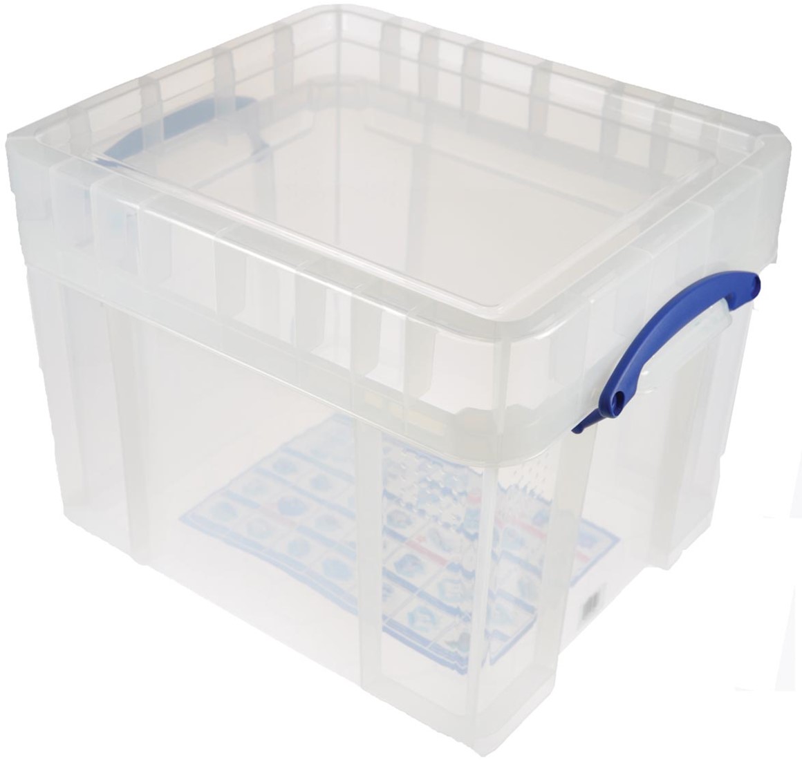 Really Useful Box boîte de rangement 35 l, couvercle XL, transparent bij VindiQ Office