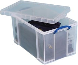 Really Useful Box opbergdoos 145 liter, transparant bij VindiQ Office