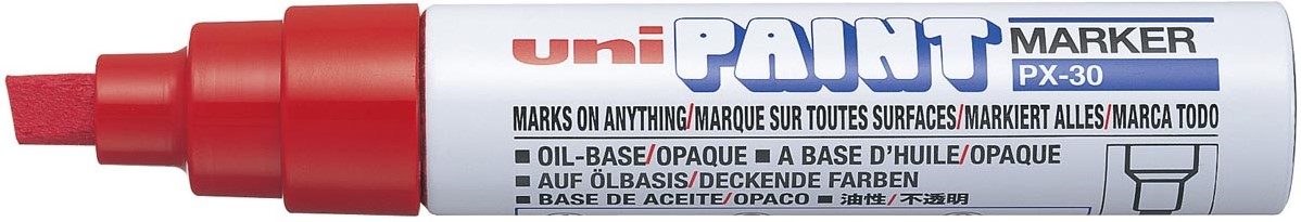Uni Paint Marker PX-30 rood bij VindiQ Office