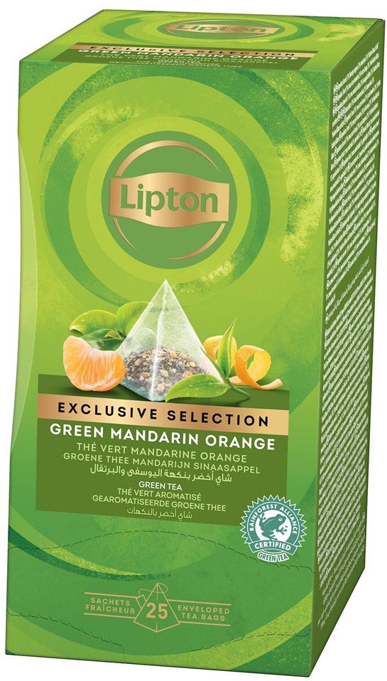 Lipton thee Exclusive Selection, groene thee mandarijn sinaasappel ...