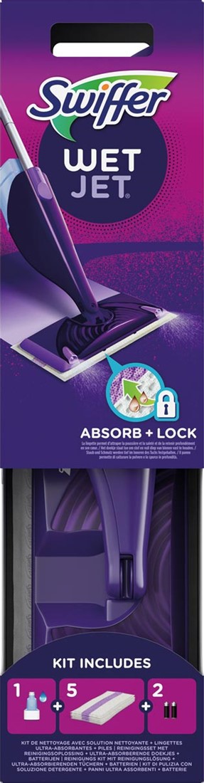 Swiffer Wetjet starter kit bij VindiQ Office